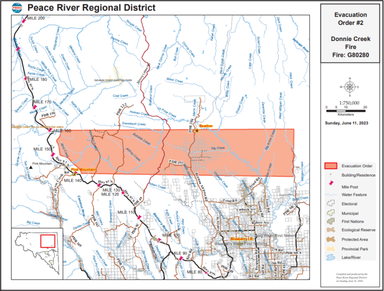 Wildfire information: Peace River Regional District. June 11, 2023 ...
