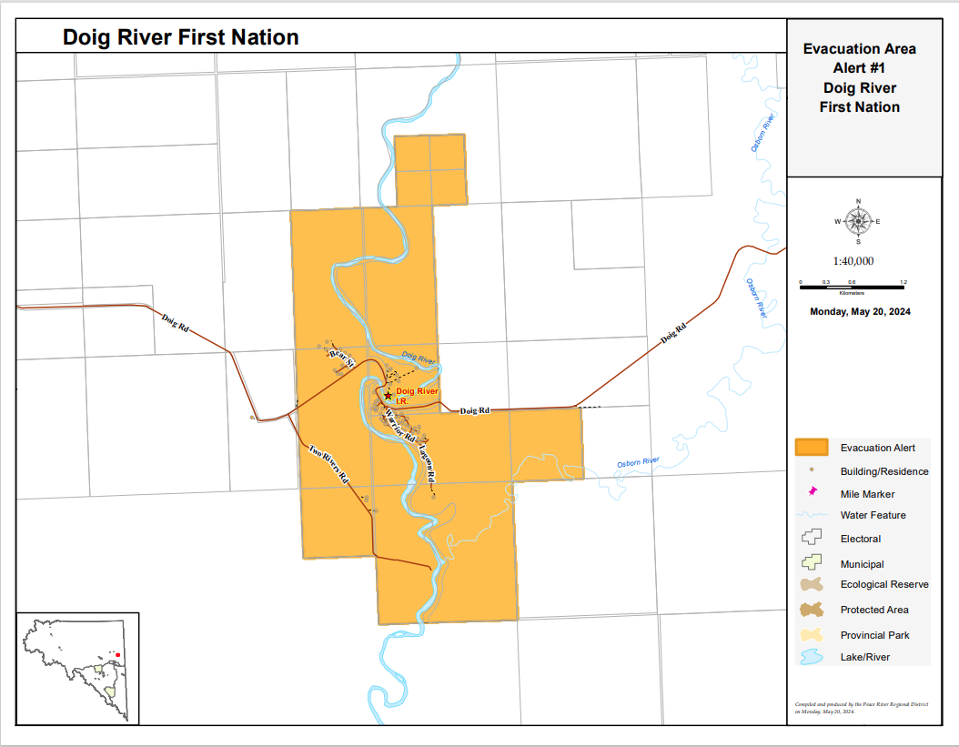 Evacuation Alert RESCINDED by the Doig River First Nation - EmergencyInfoBC