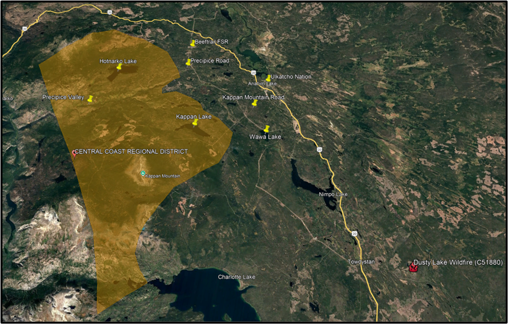 Evacuation Alert RESCINDED for Precipice area - EmergencyInfoBC