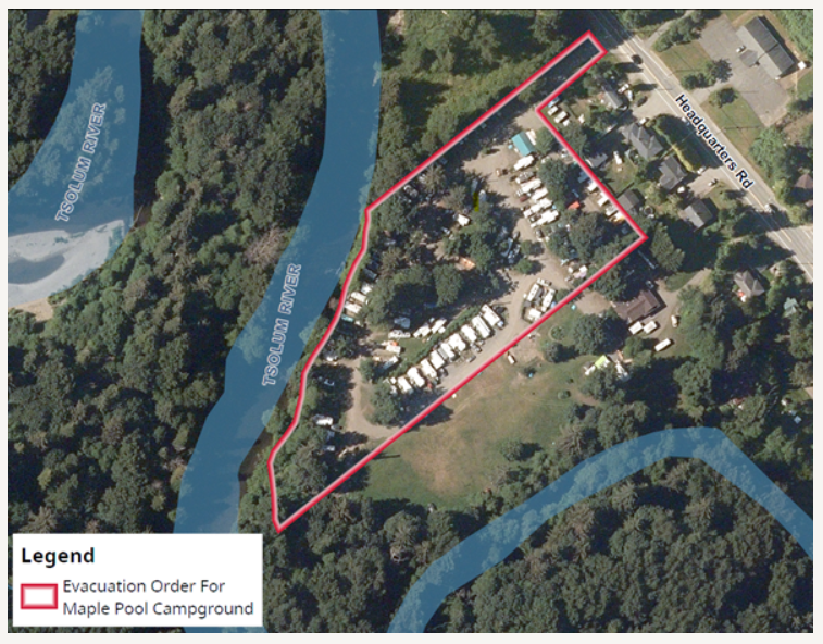 Evacuation Order issued for some Maple Pool Campground and some nearby ...